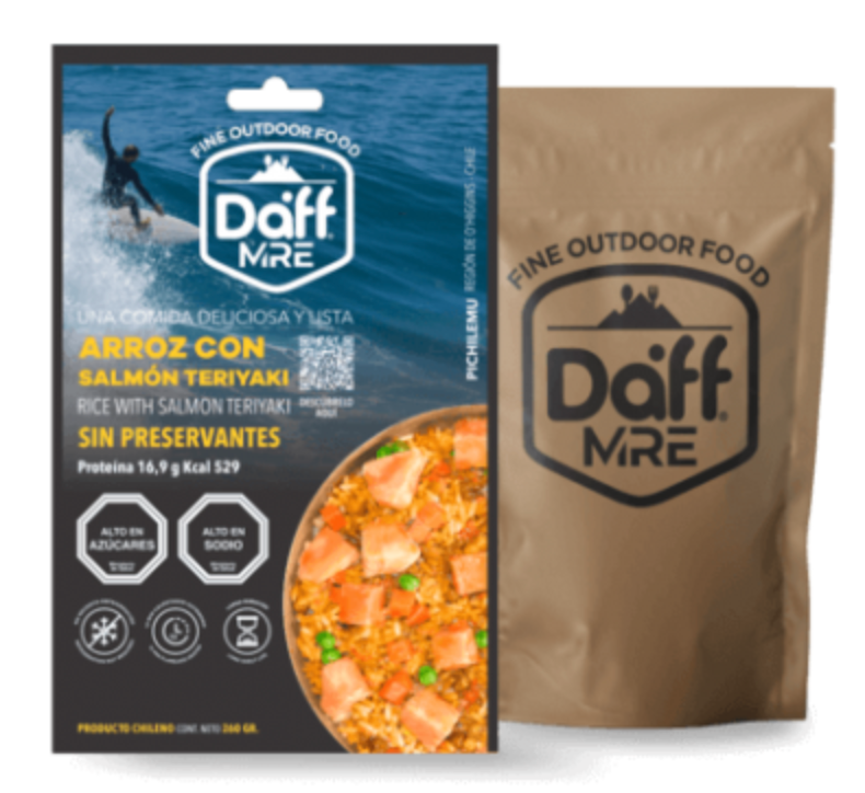 ARROZ CON SALMON TERIYAKI // ALIMENTO DAFF - hiking outdoor Chile