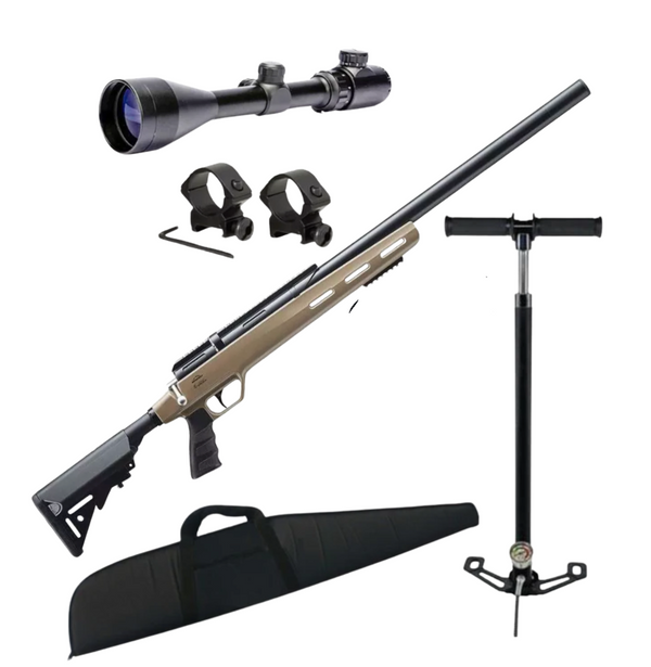 Rifle Pcp M30c / Snowpeak / Multitiro + Mira y Bombin 4 Etapa y Funda ...